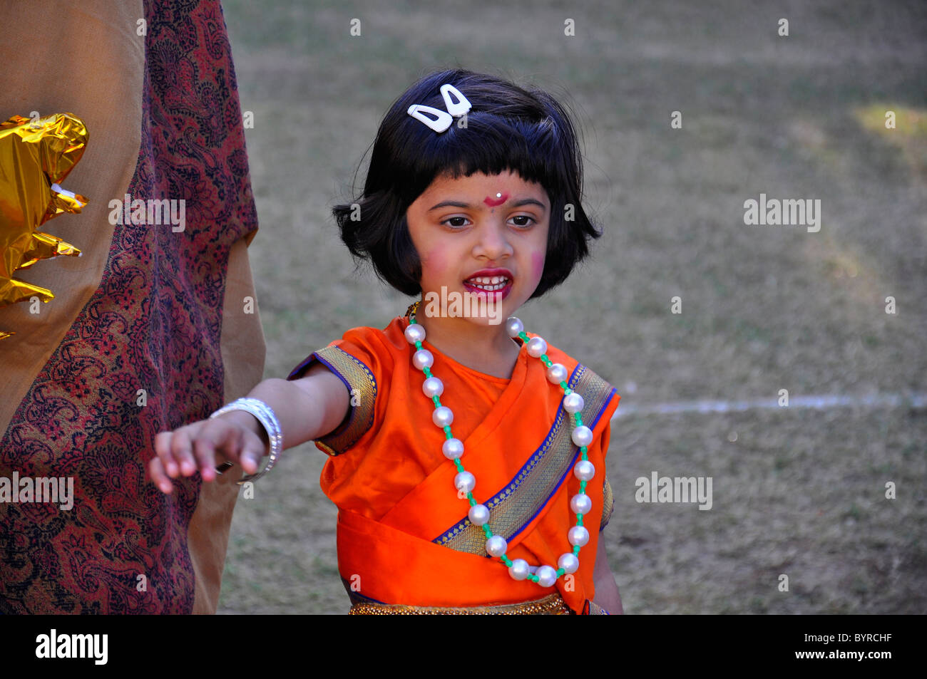 An Indian girl in a fancy dress Stock Photo - Alamy