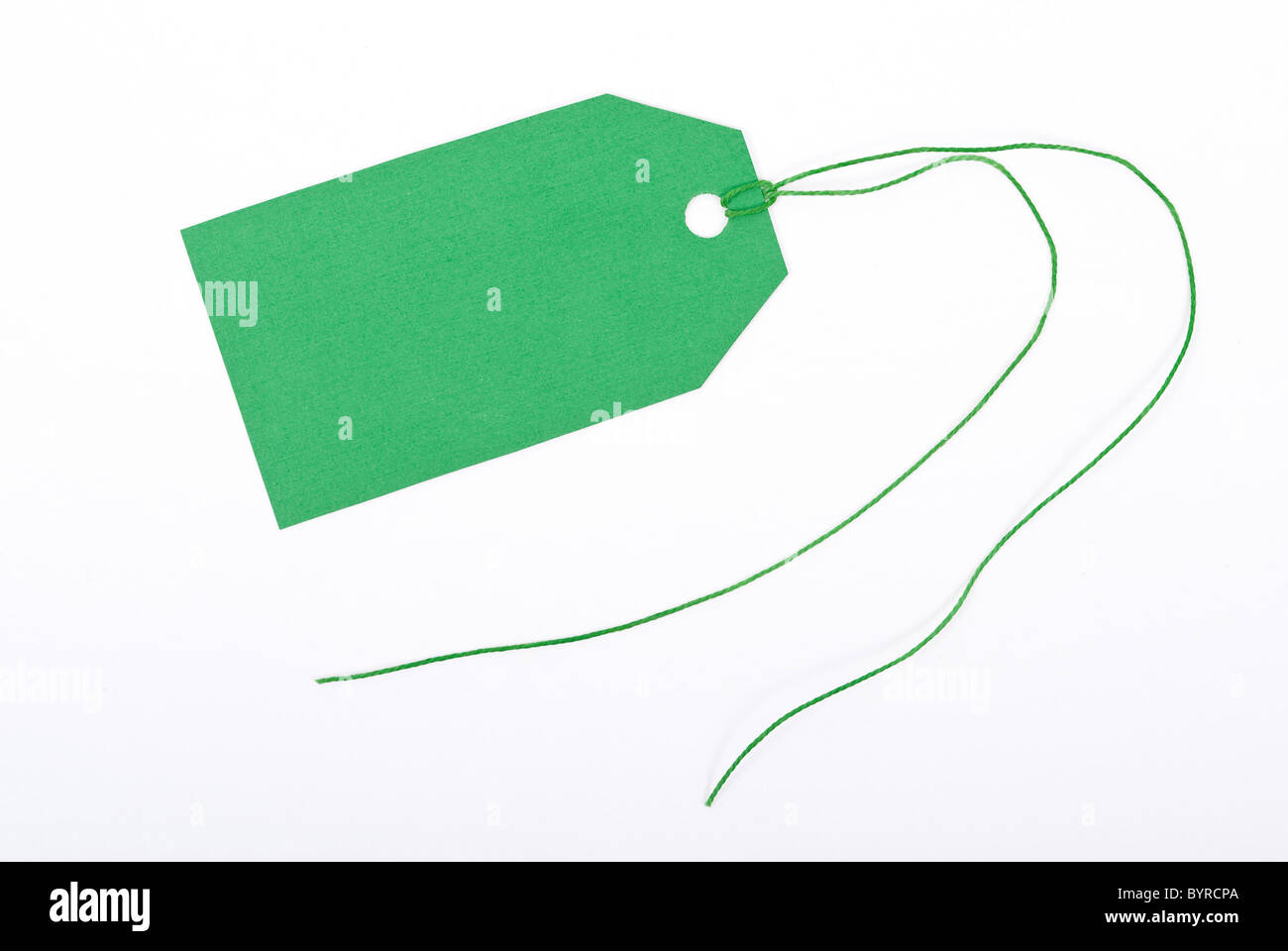 Green price tag Stock Photo - Alamy