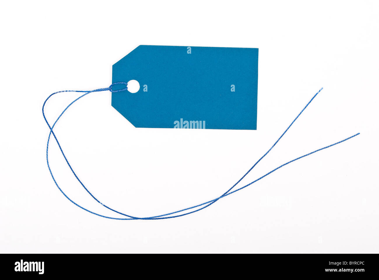 Blue price tag Stock Photo - Alamy