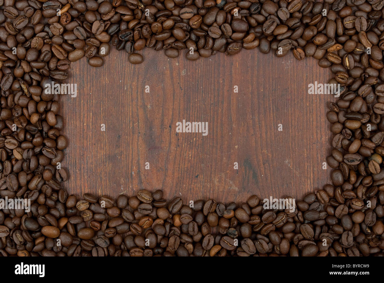 Coffee beans border Stock Photo - Alamy
