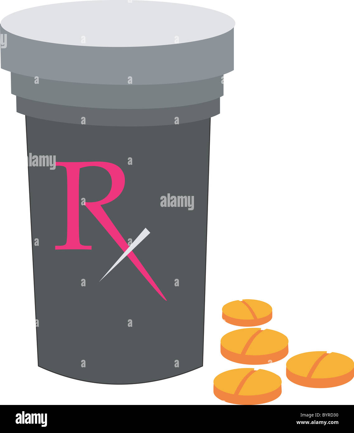 tablets and container Stock Photo - Alamy