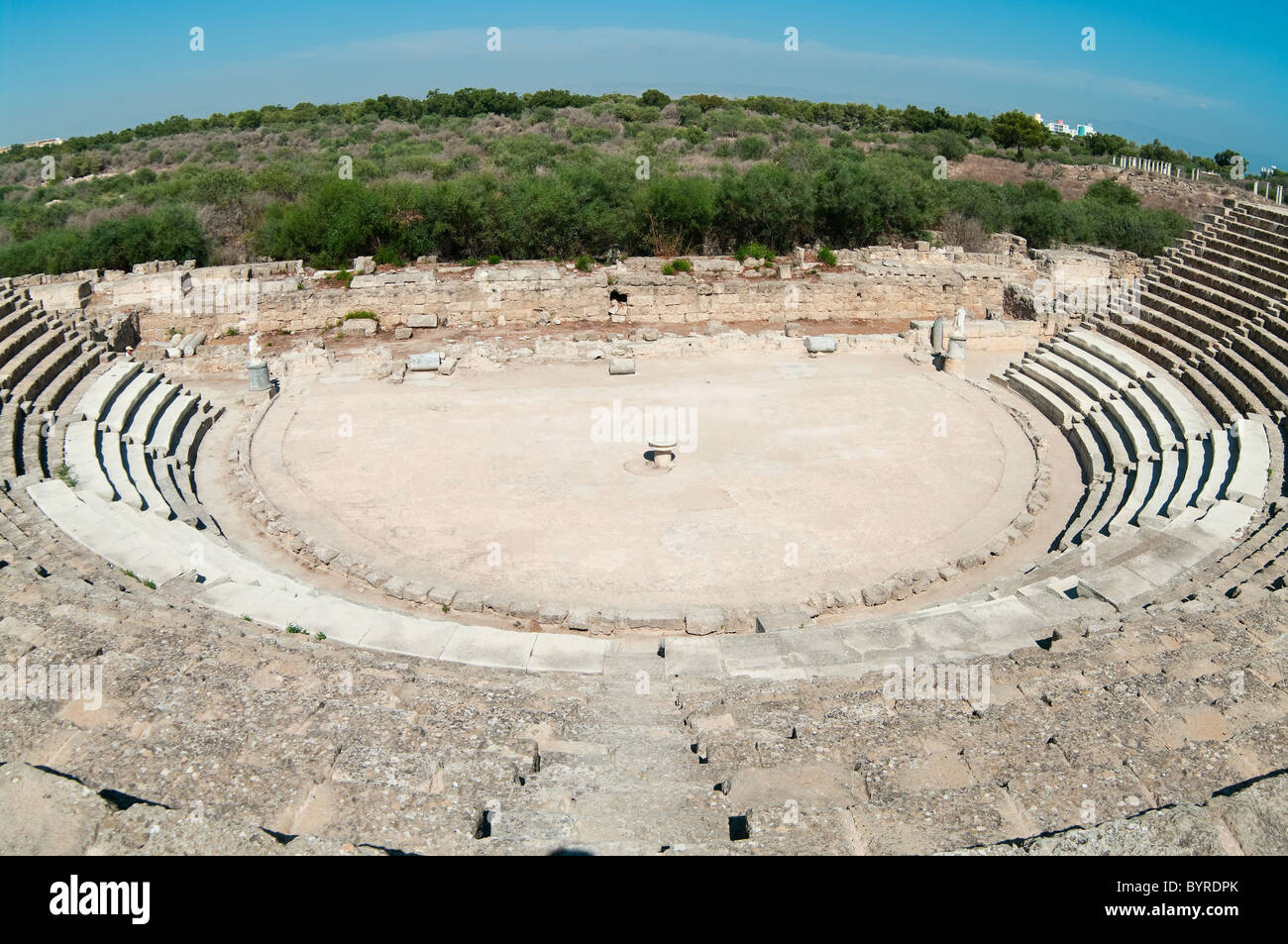 Salamis in North Cyprus: the amphitheater and roman ruins of ancient ...