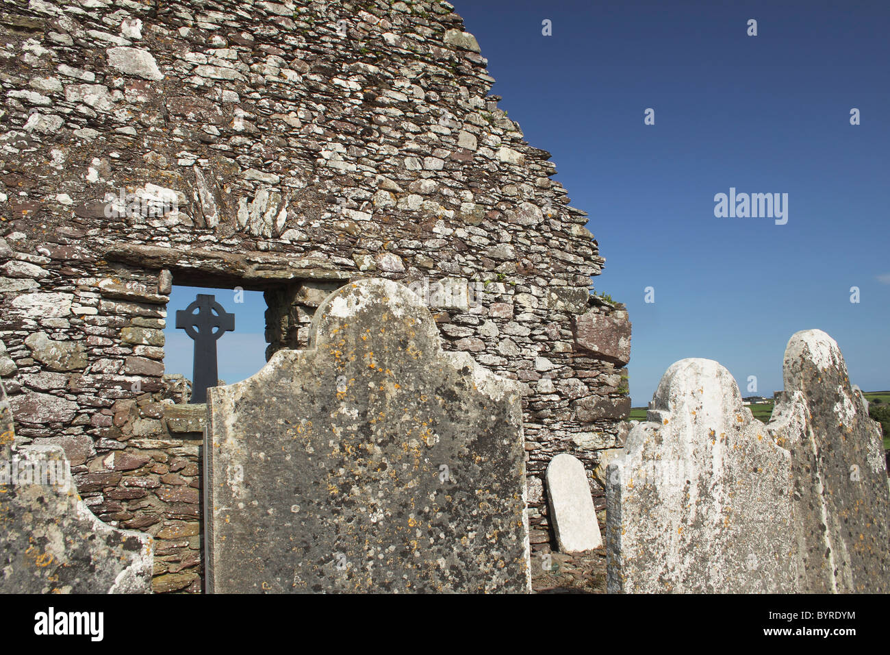 ruins of a church in east cork in munster region; churchtown south ...