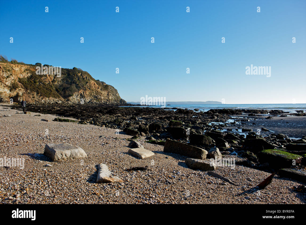 Porthpean beach hi-res stock photography and images - Alamy