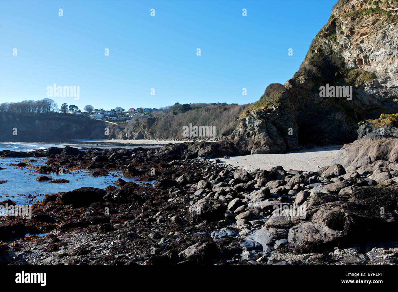 Porthpean beach hi-res stock photography and images - Alamy