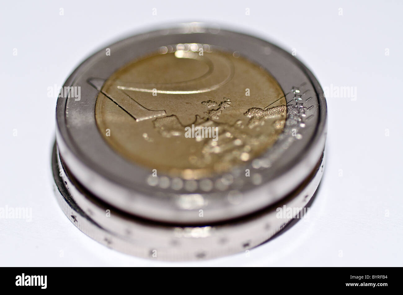 Two Euro Coin Stock Photo - Alamy