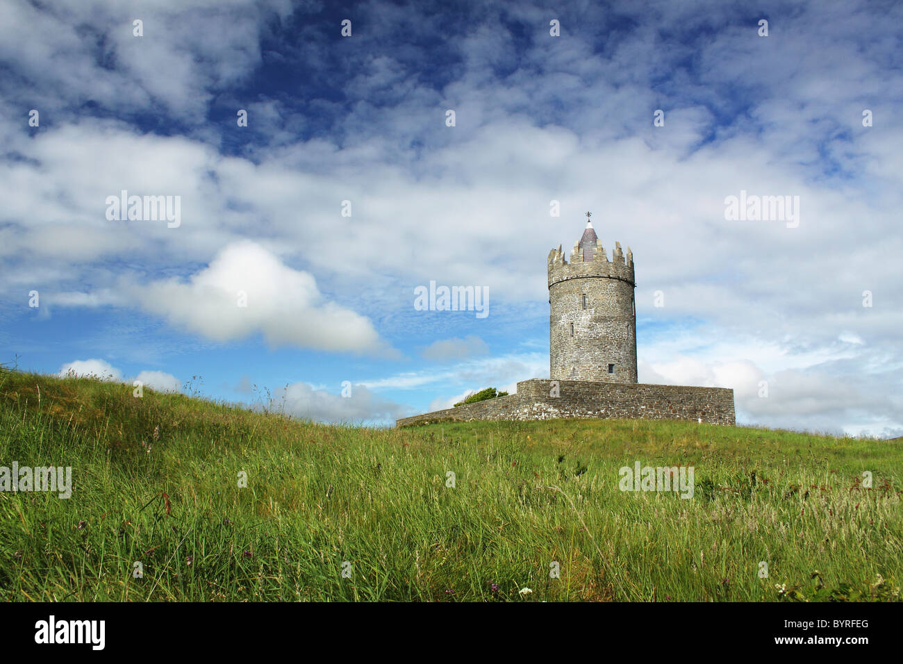 doonagore castle near doolin in munster region; county clare, ireland ...