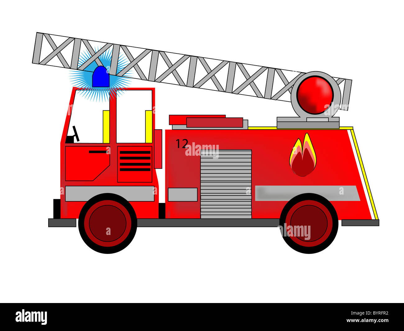 Fireman side view Cut Out Stock Images & Pictures - Alamy