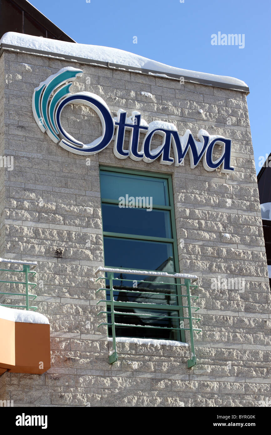 The Ottawa City Hall Logo Of The Municipal Government Canada Stock ...