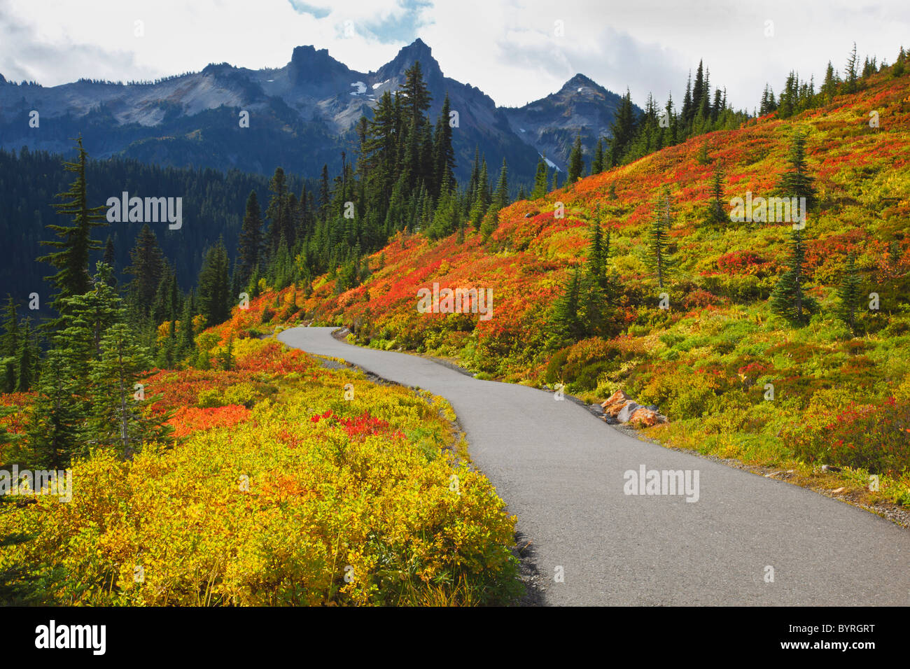 Trail in tatoosh mountains hi-res stock photography and images - Alamy
