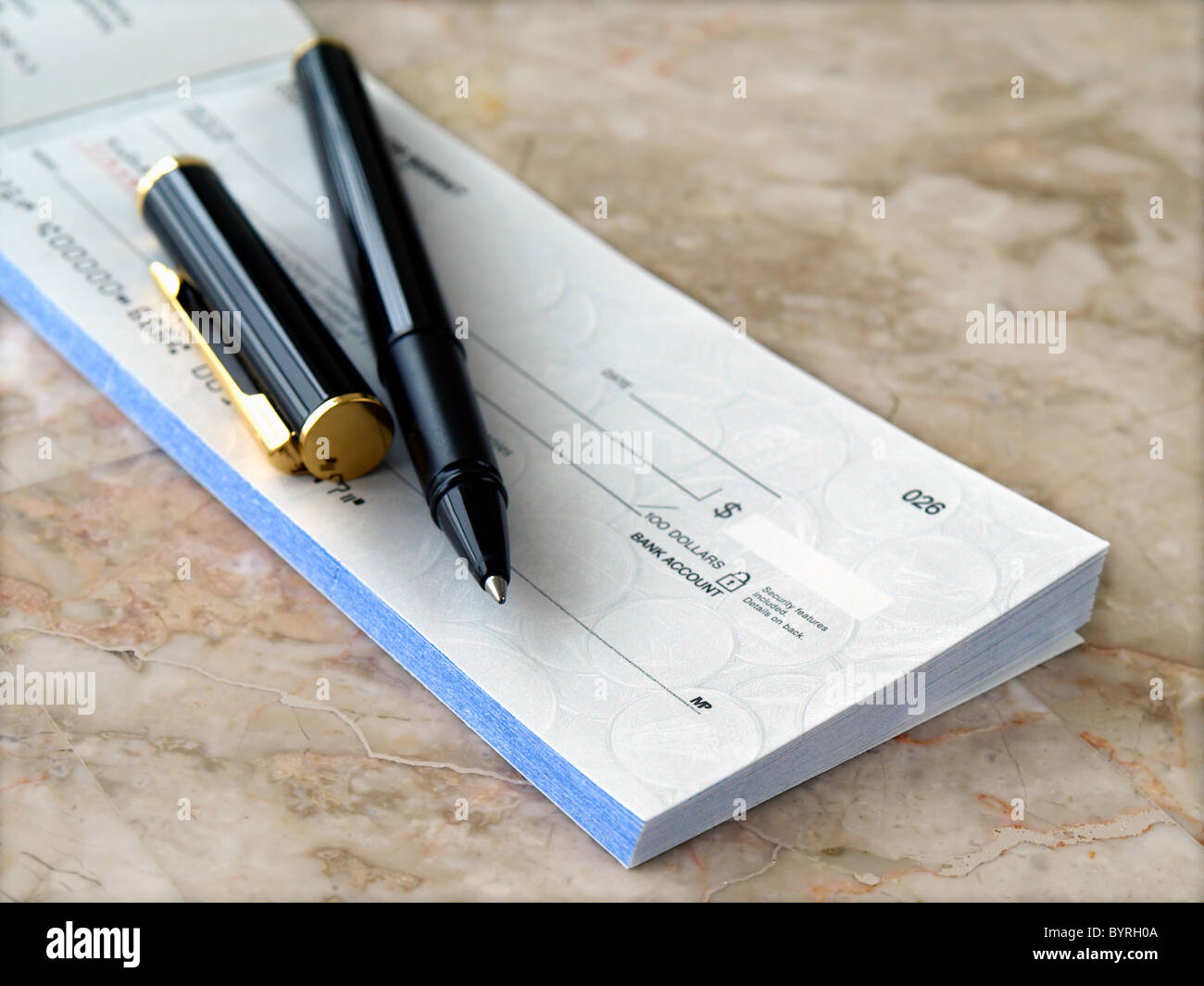 Blank cheque hi-res stock photography and images - Alamy
