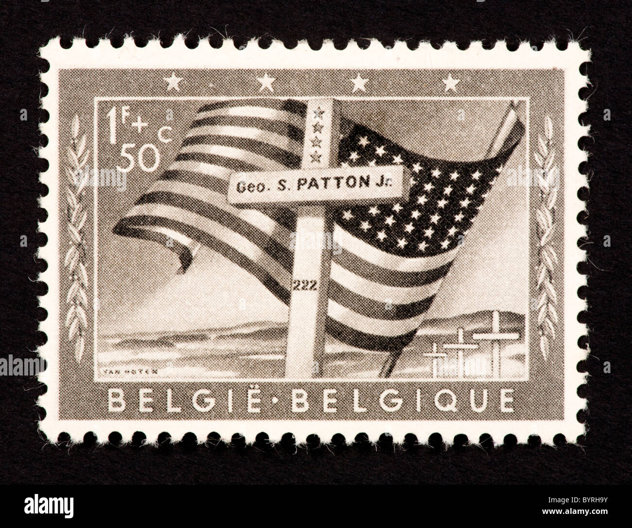 General george s patton flag hi-res stock photography and images - Alamy