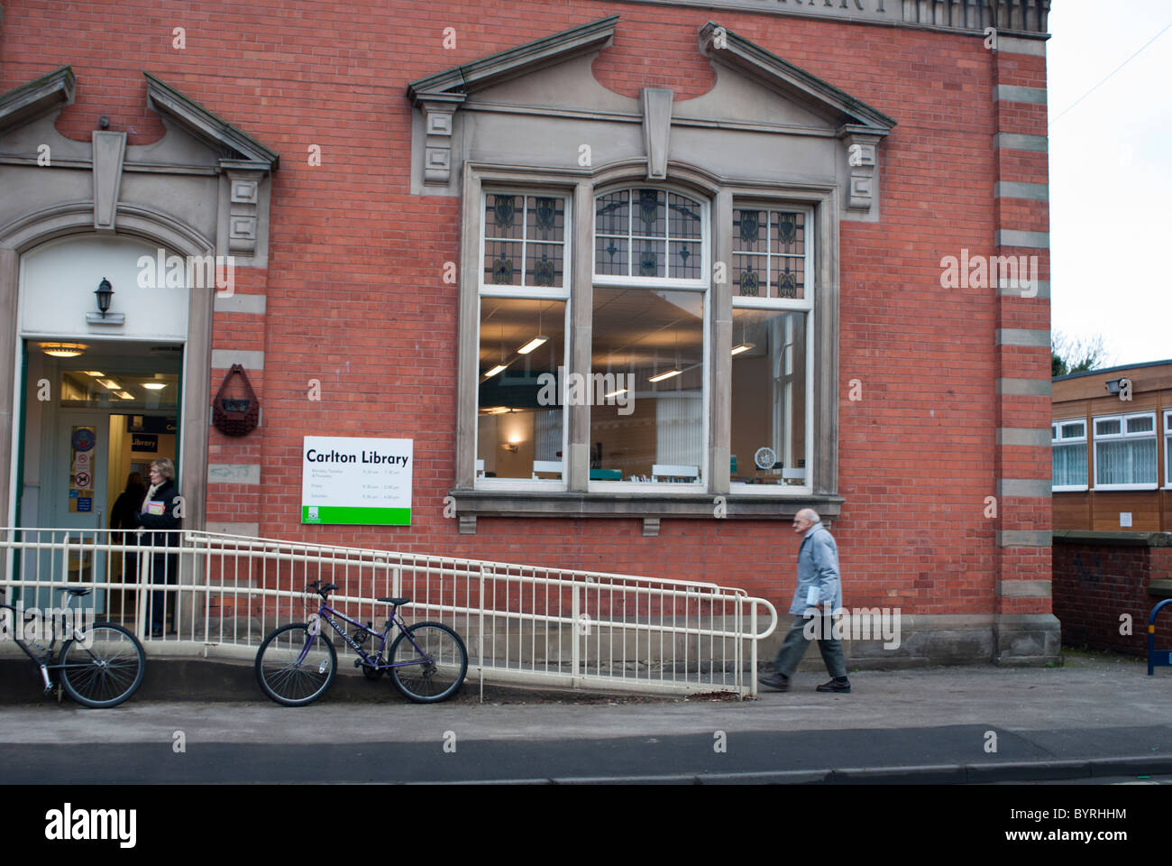 Carlton Library, Carlton, Nottingham, England Stock Photo - Alamy