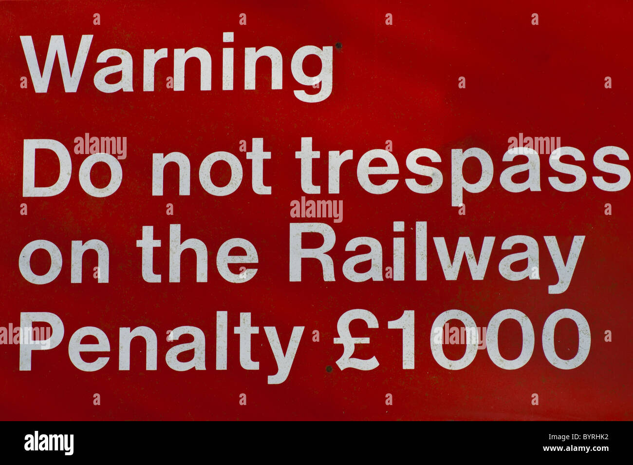 Railway warning signs hi-res stock photography and images - Alamy