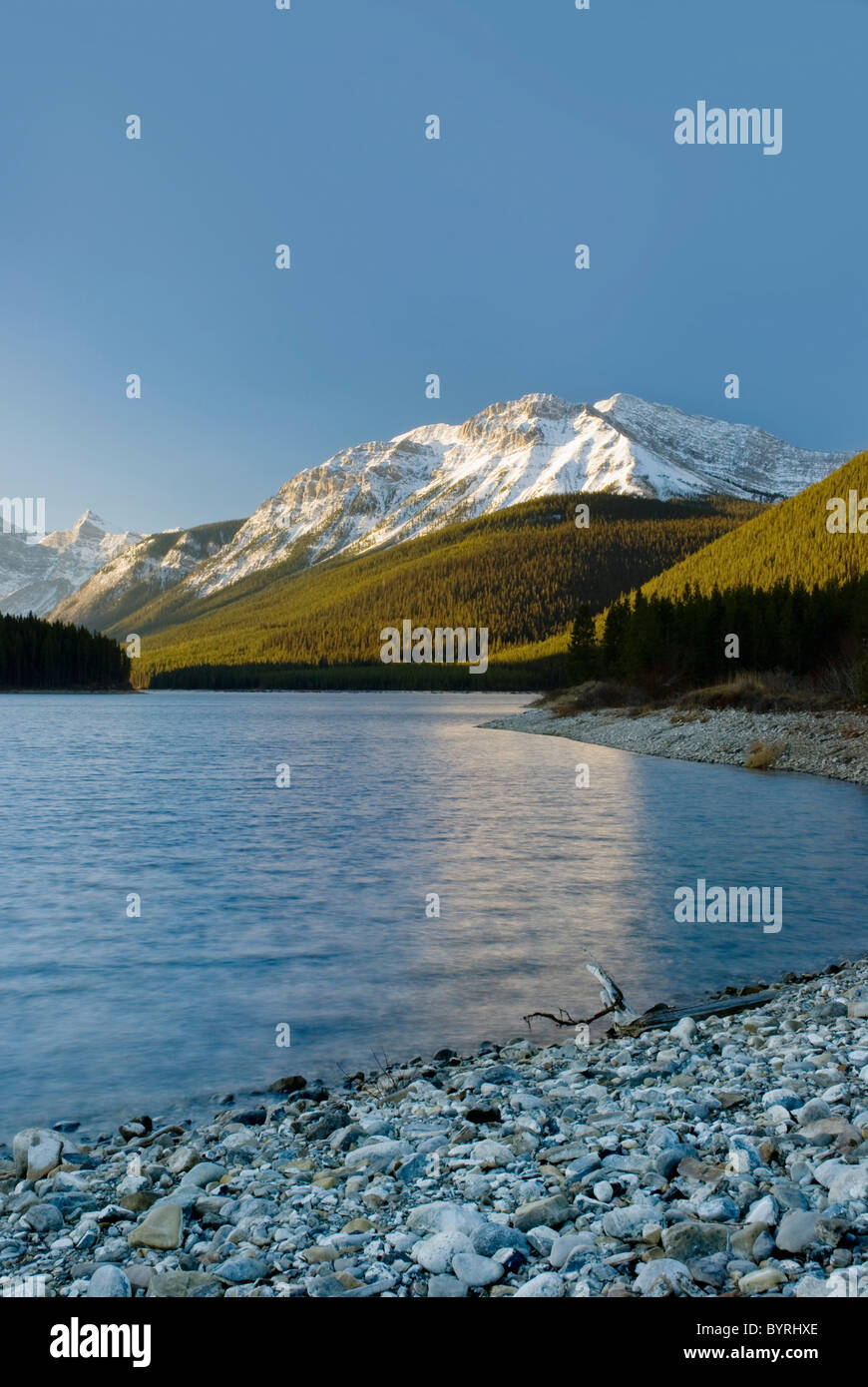 the upper lake at sunrise; kananaskis, alberta, canada Stock Photo - Alamy the upper lake at sunrise; kananaskis, alberta, canada Stock Photo - Alamy