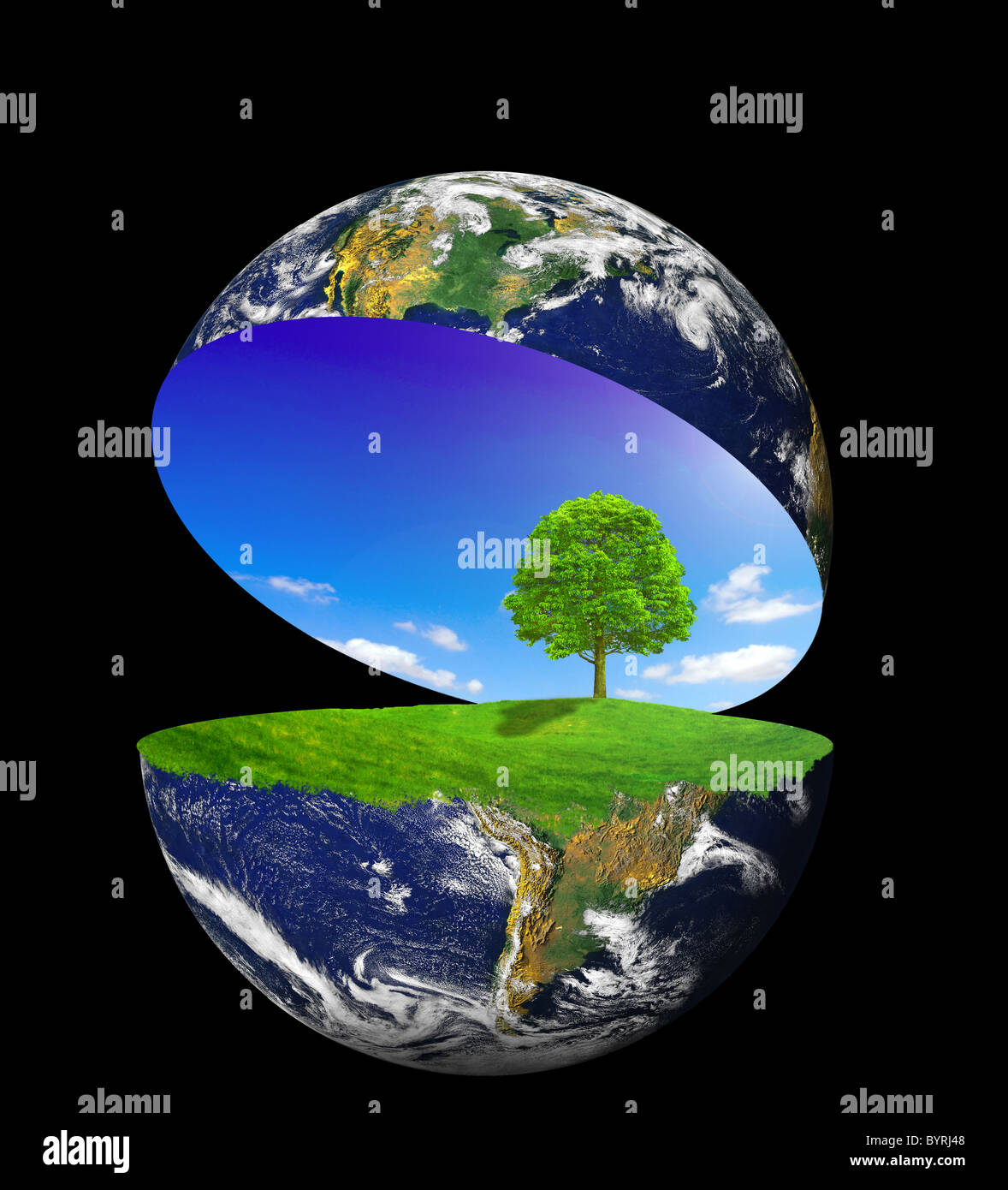 Earth wrapped her beautiful nature Stock Photo - Alamy