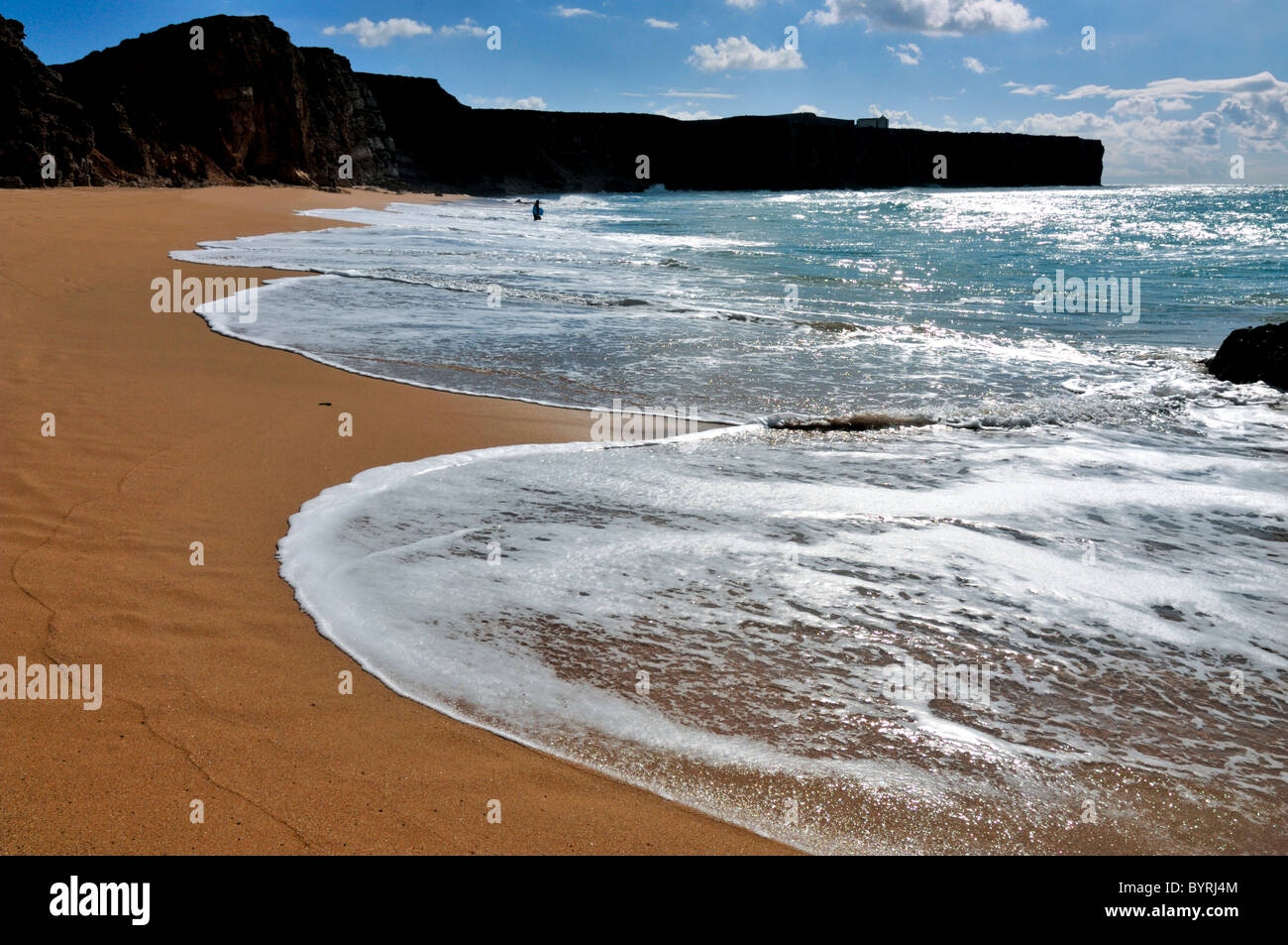 Portugal, Algarve: Praia do Tonel in Sagres Stock Photo - Alamy