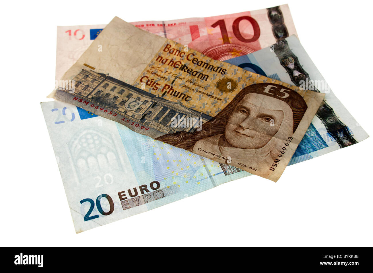 Irish banknotes hi-res stock photography and images - Alamy