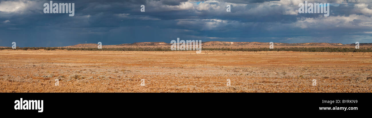 Outback landscape with dramatic sky as storm approaches Stock Photo - Alamy