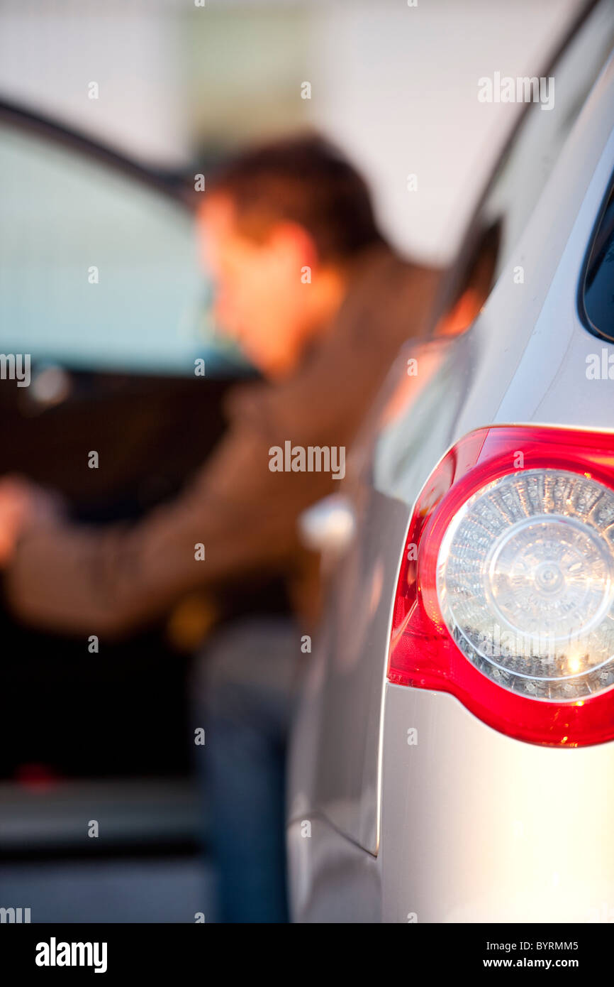 Getting out of car concept hi-res stock photography and images - Alamy