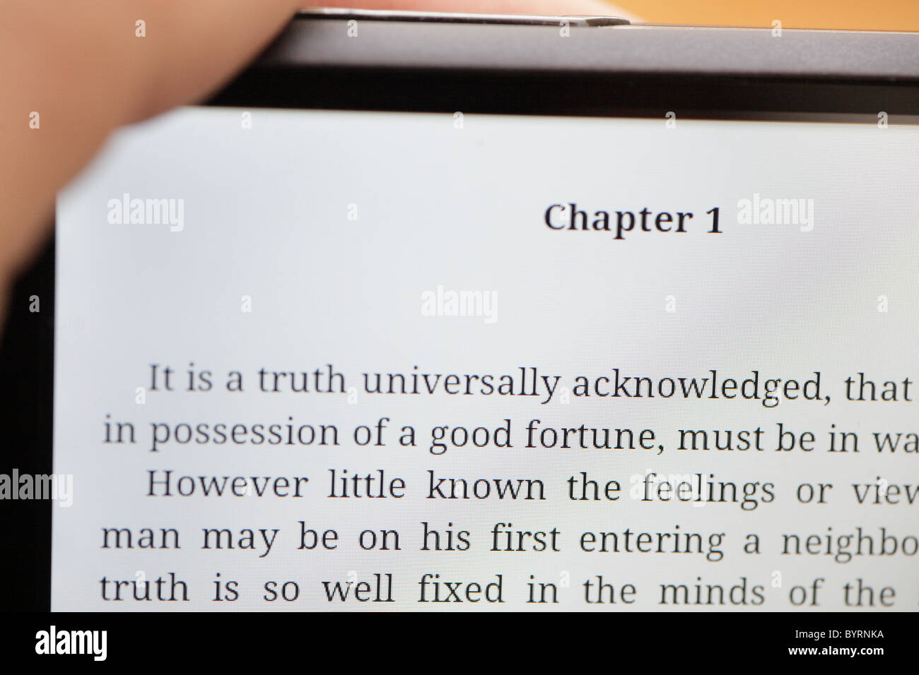 Kindle reader on a touchscreen mobile phone android os smartphone ...