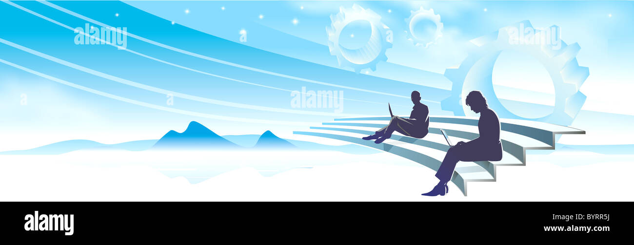 Freelancers inspired work Stock Photo - Alamy