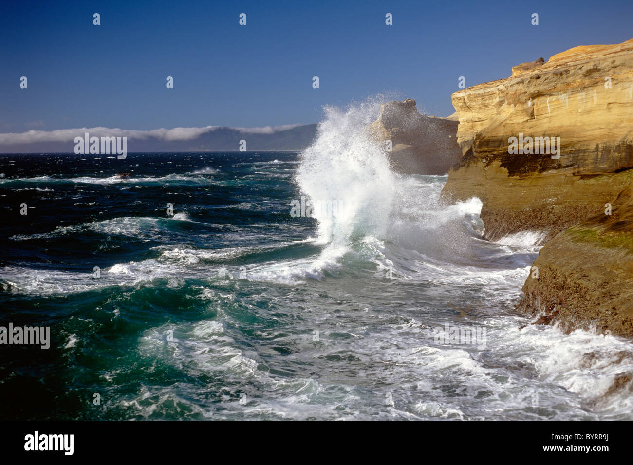Cape Kiwanda State Park National Recreation Area big waves breaking ...