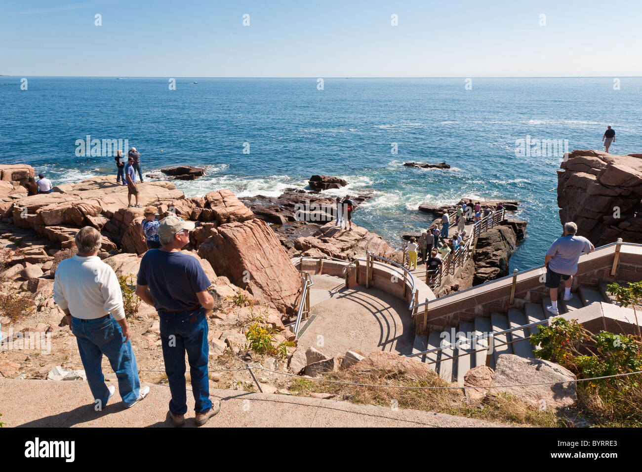 Thunder hole acadia national park hi-res stock photography and images ...