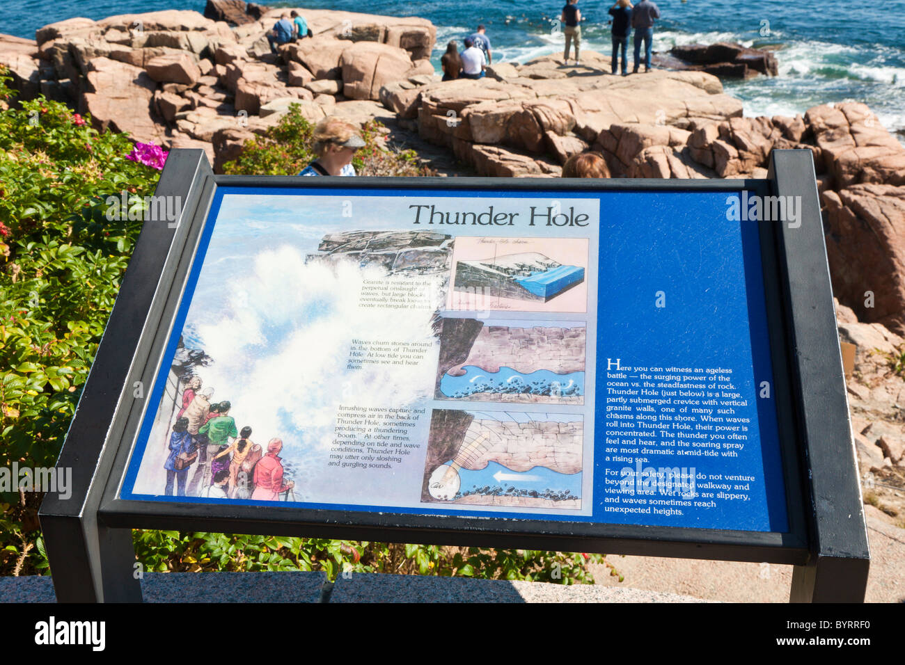Acadia national park sign hi-res stock photography and images - Alamy