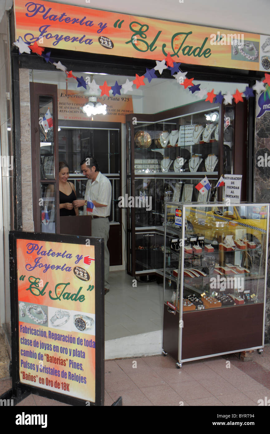 Panama,Latin,Central America,Panama City,Bella Vista,storefront,jeweler ...