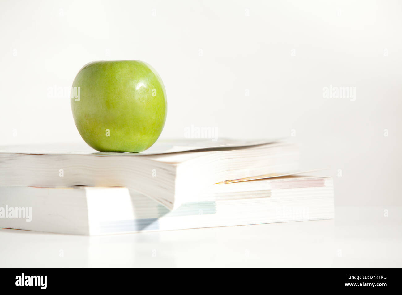 Apple on teachers desk hi-res stock photography and images - Alamy