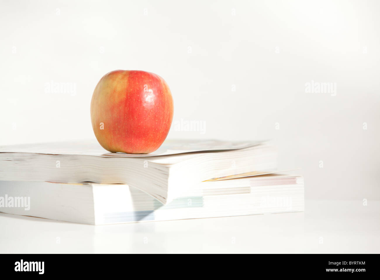Apple on teachers desk hi-res stock photography and images - Alamy