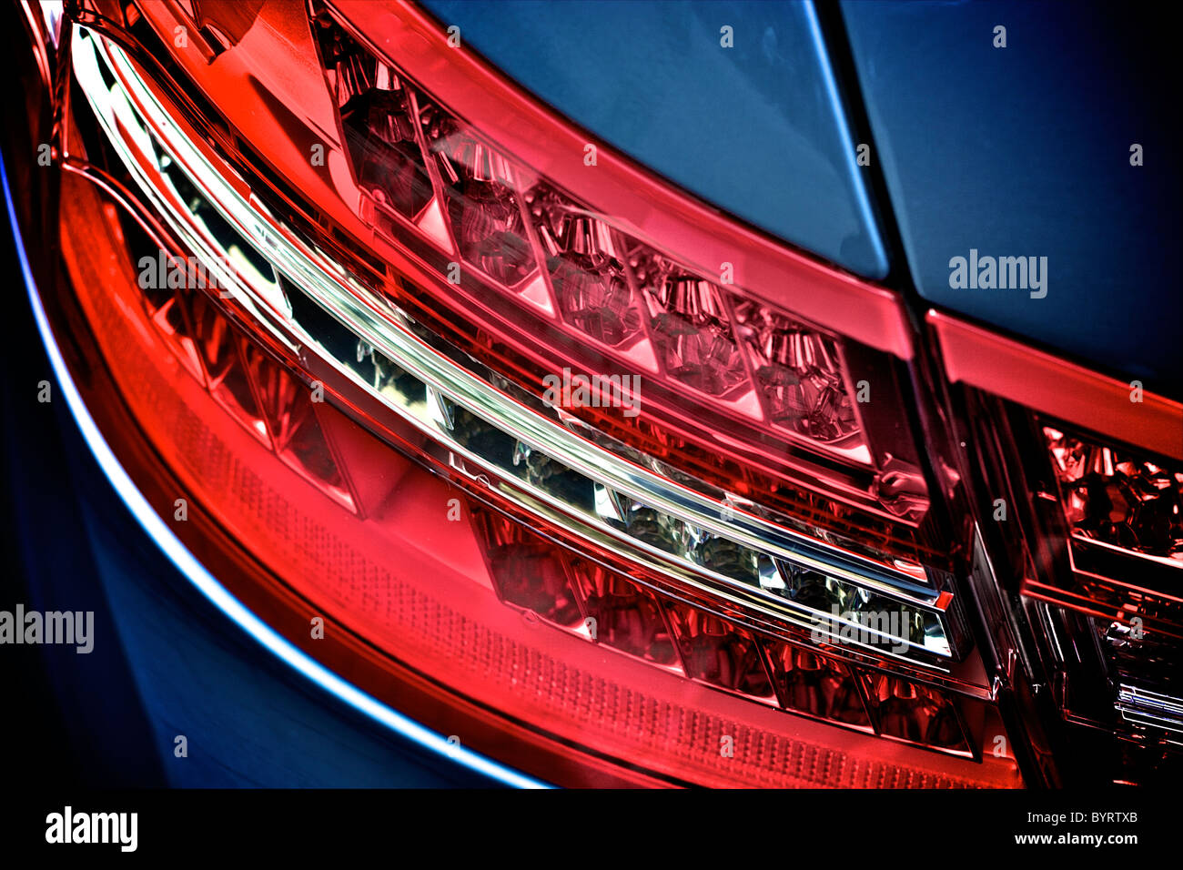 Tail light of a modern car gives some abstract patterns Stock Photo - Alamy