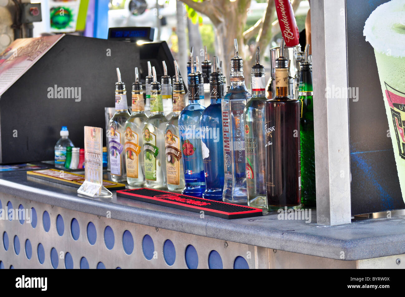 Holiday drinking stall Stock Photo - Alamy
