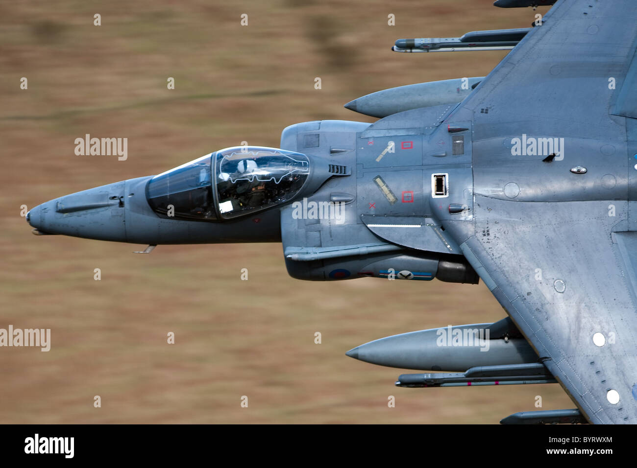 Harrier jump-jet Lowe flying in north wales the mach loop they go as ...