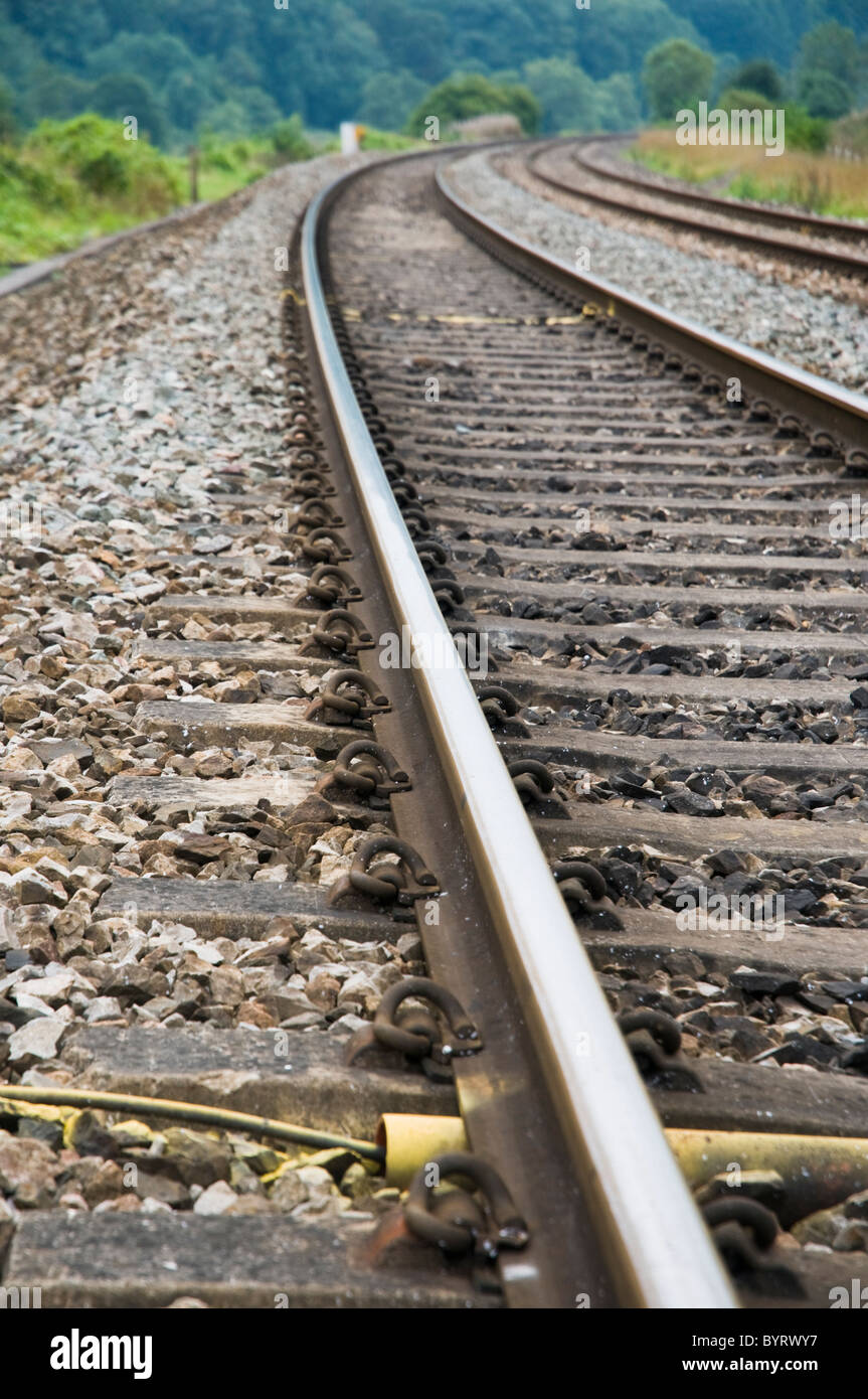 A railway line Stock Photo - Alamy
