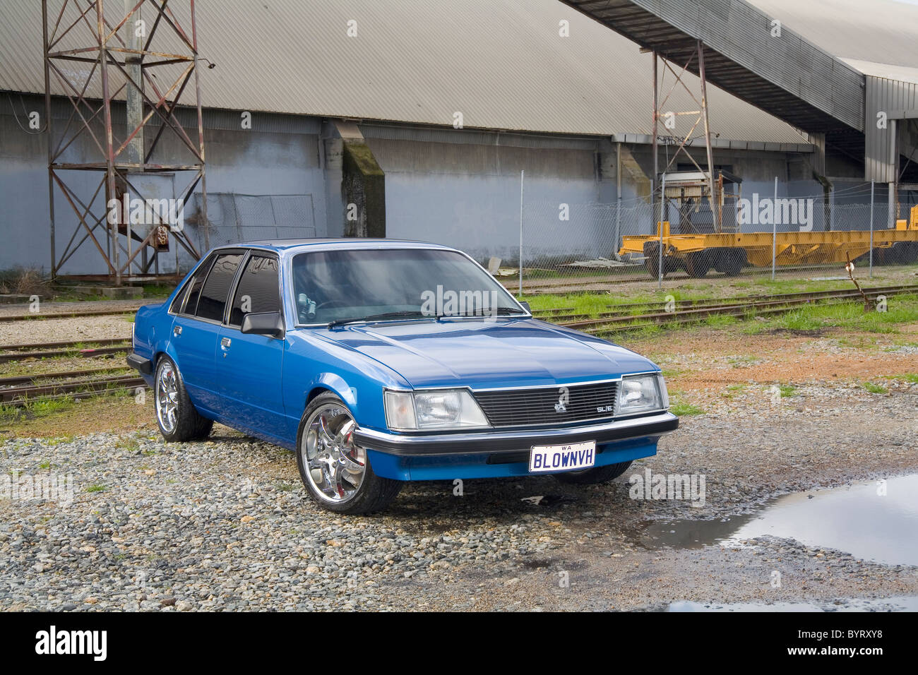 Modified restored australian holden commodore hi-res stock photography ...
