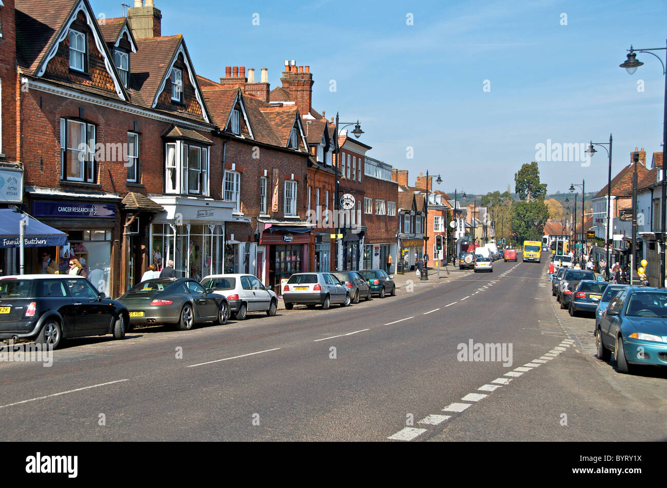 A street scene in Midhurst town in West Sussex North Street Stock Photo ...