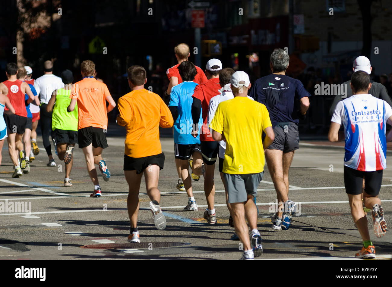 Marathon Runners Running Stock Photo - Alamy