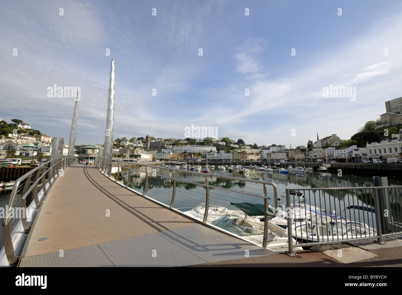 Torquay Harbour Bridge, Devon, England Stock Photo - Alamy