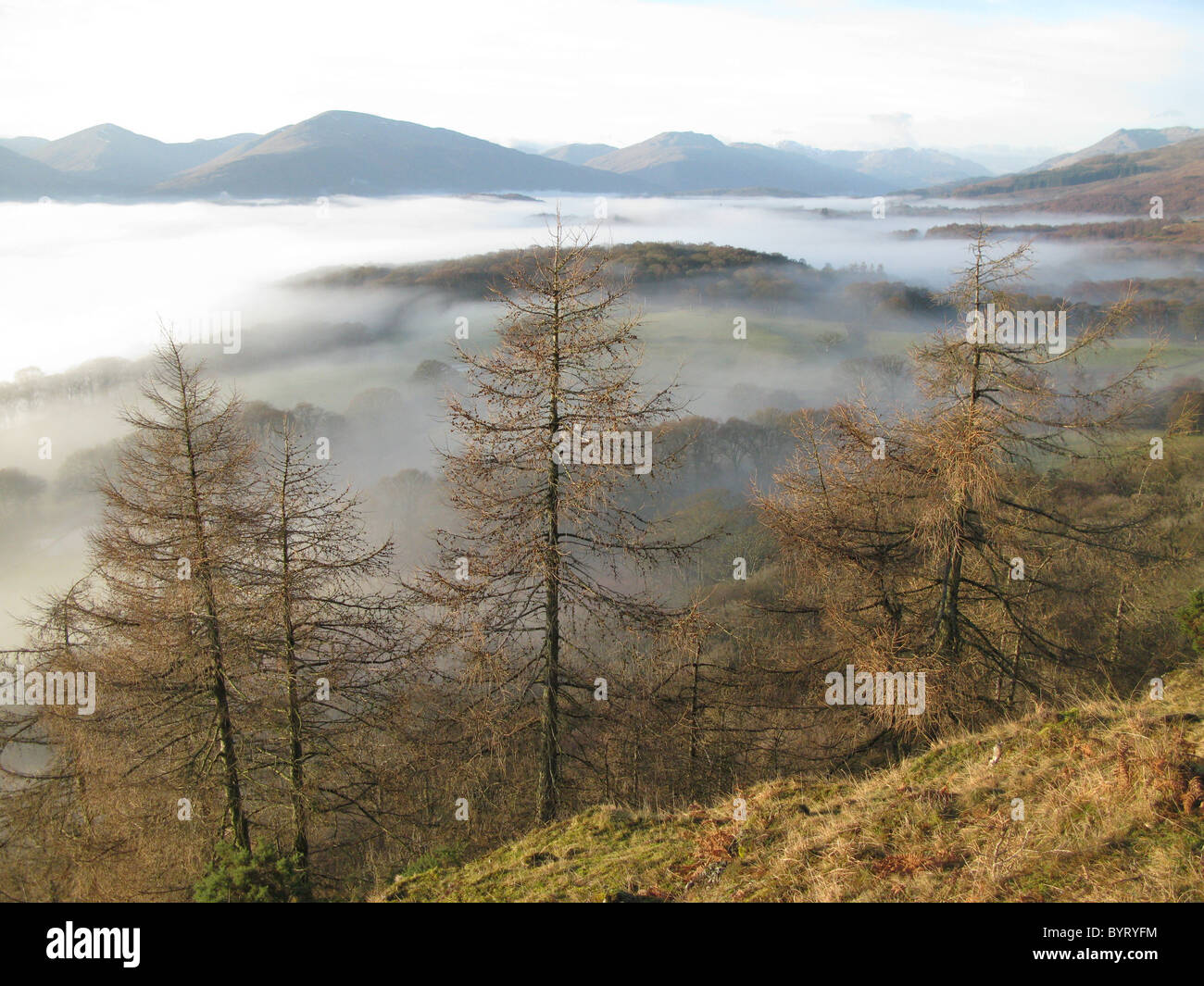 View from Conic hill Loch Lomond Trossachs National Park Stirlingshire ...