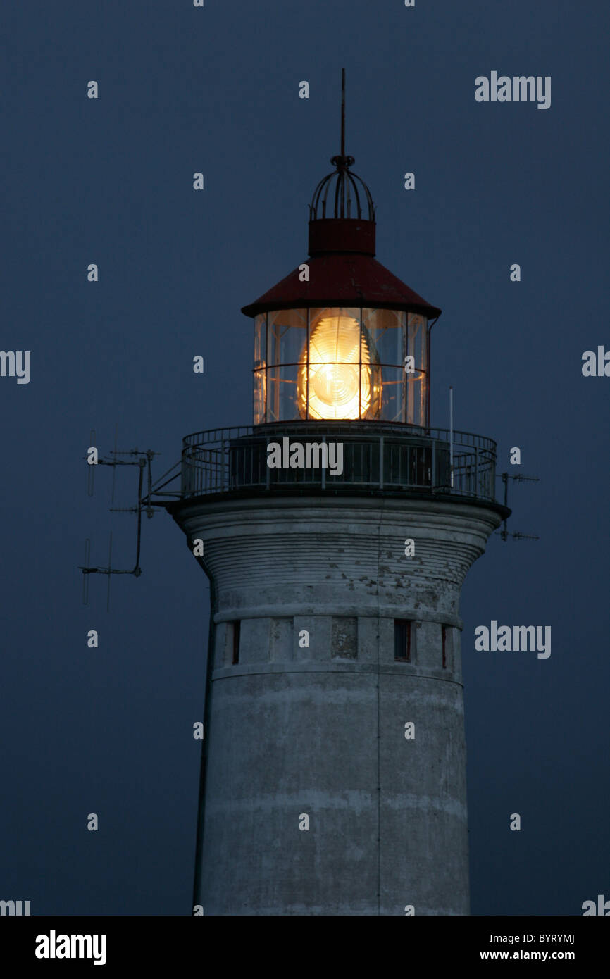 Lighthouse Lyngvig Fyr, Denmark Stock Photo - Alamy