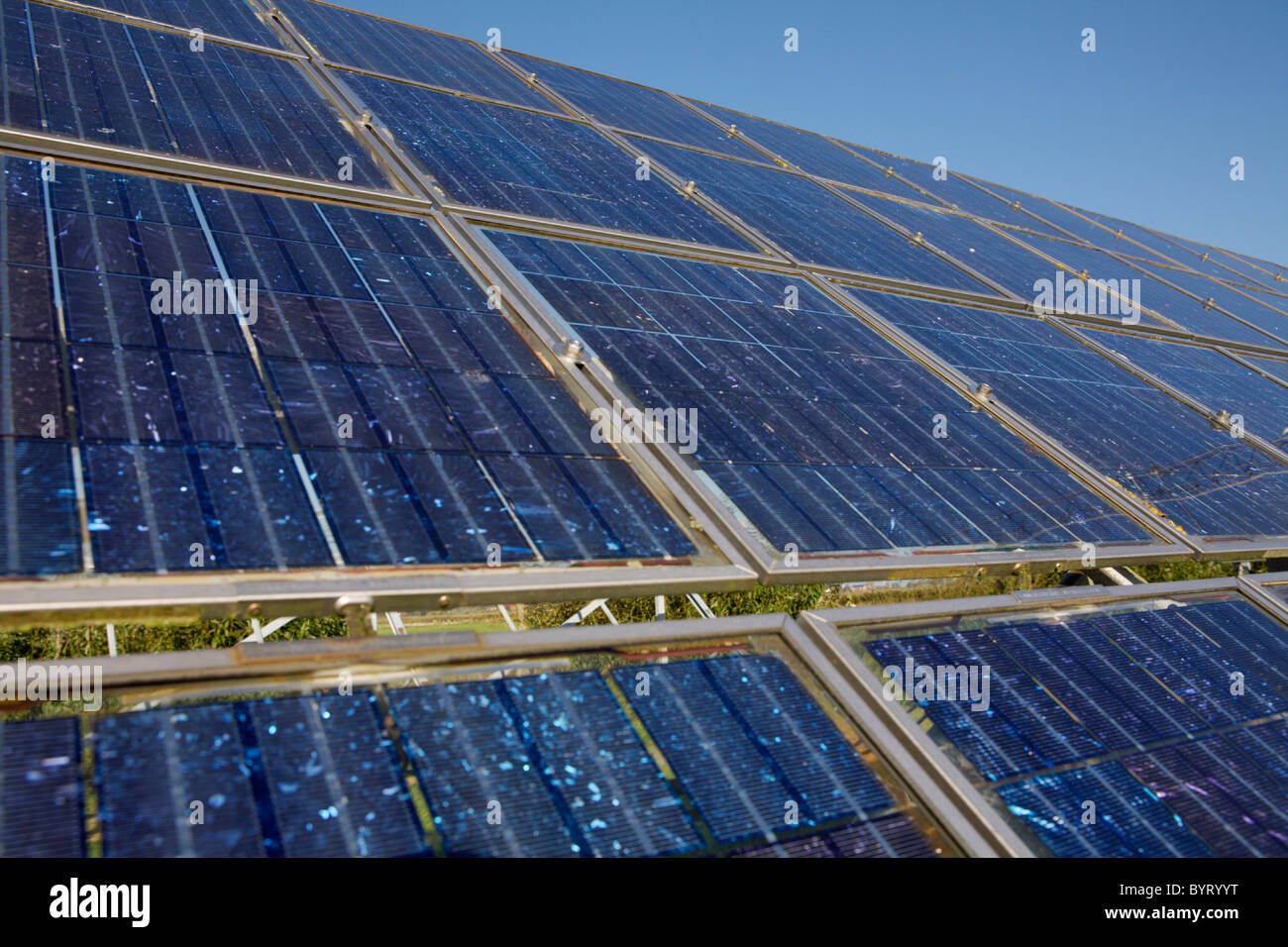 Renewable energy - solar panels Stock Photo - Alamy