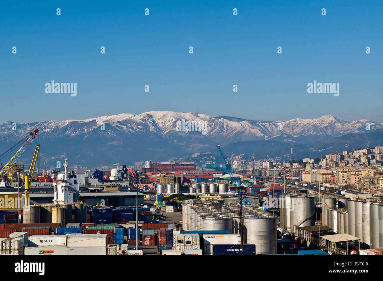 Seaport, Genoa, Italy Stock Photo - Alamy