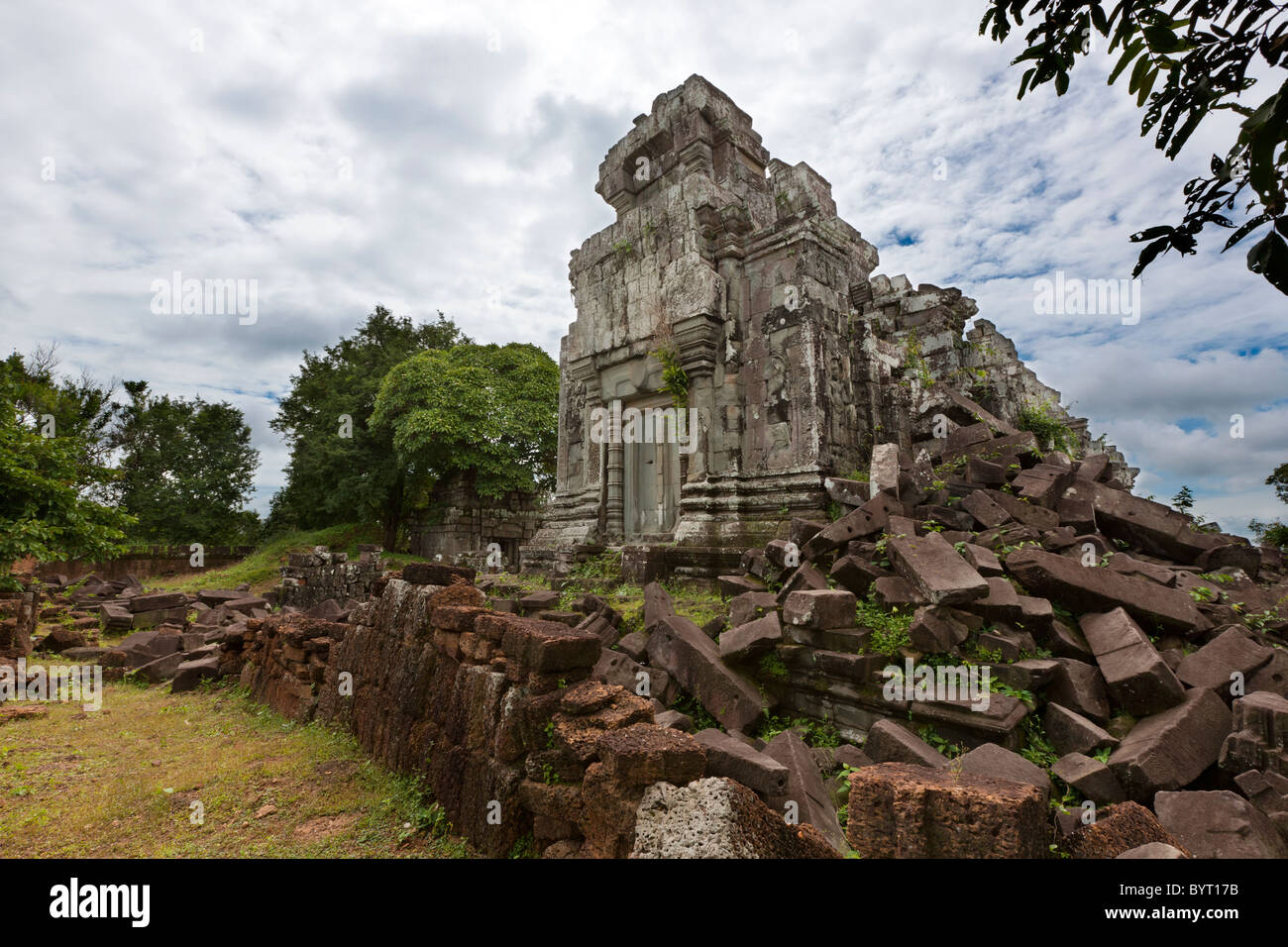 Phnom Bok temple. 10th century. Siem Reap, Cambodia. Asia Stock Photo ...