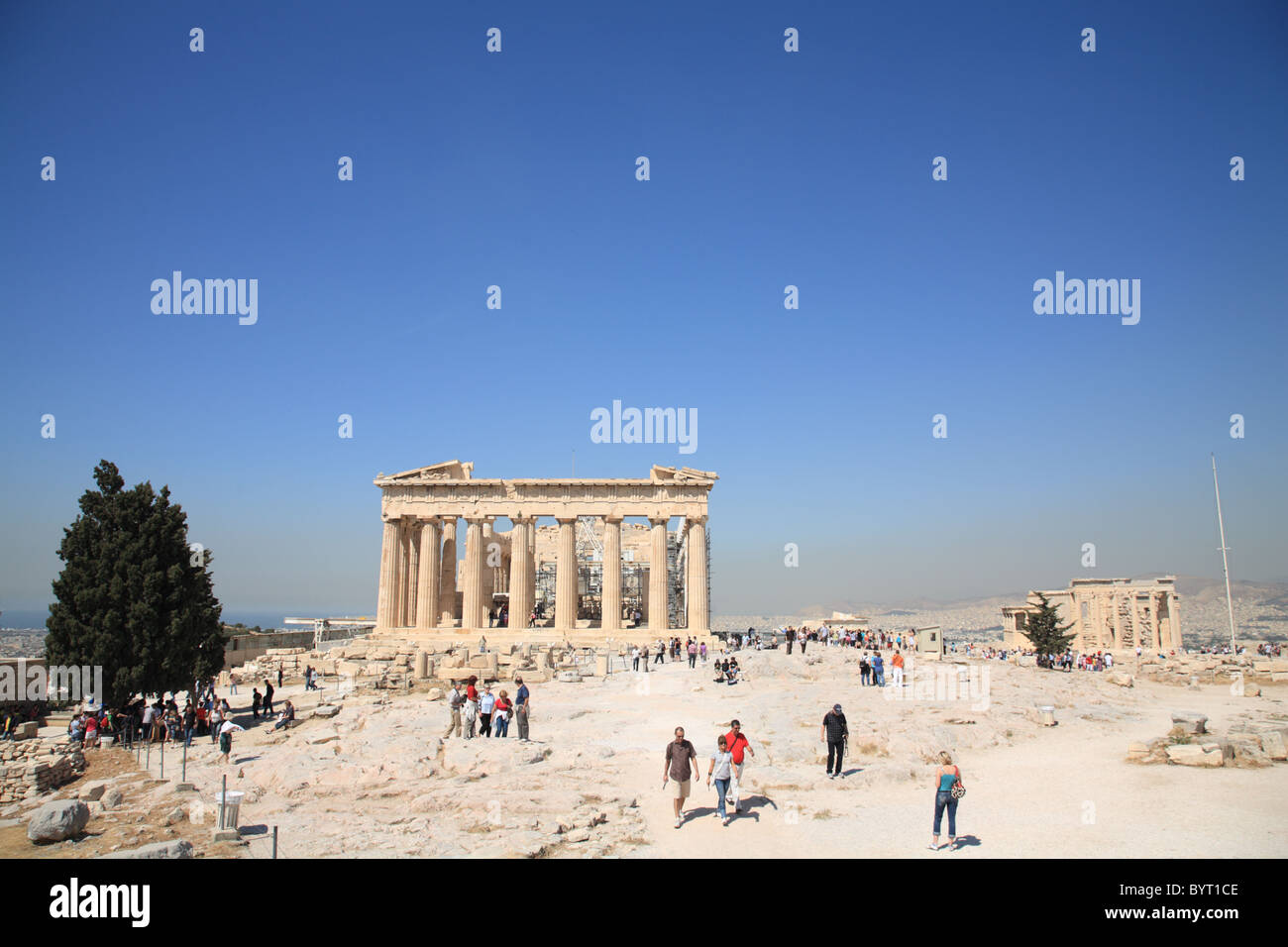 Parthenon, Acropolis Rock, Athens, Attiki, Greece, Europe Stock Photo ...