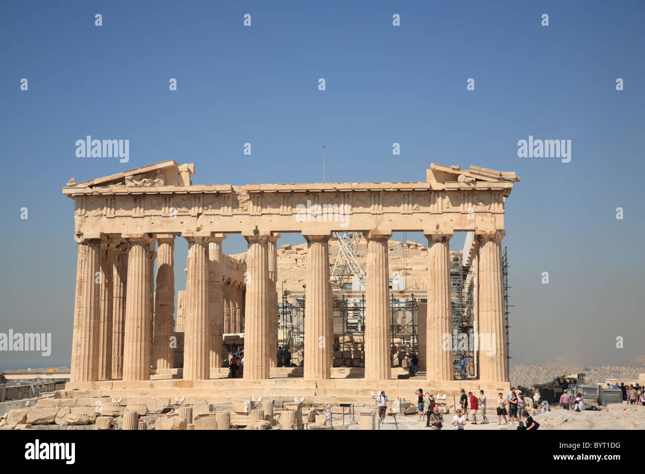 Parthenon, Acropolis Rock, Athens, Attiki, Greece, Europe Stock Photo ...