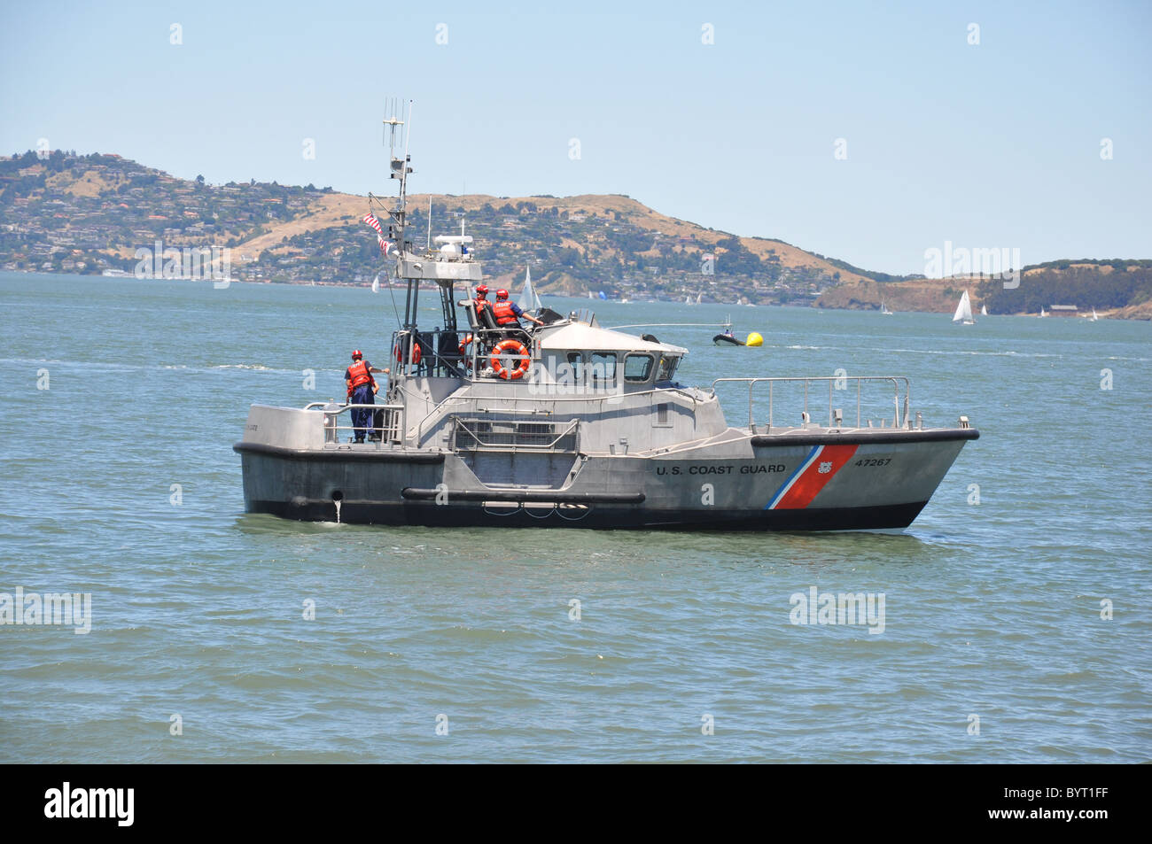 Gray US Coast Guard Boat Stock Photo - Alamy
