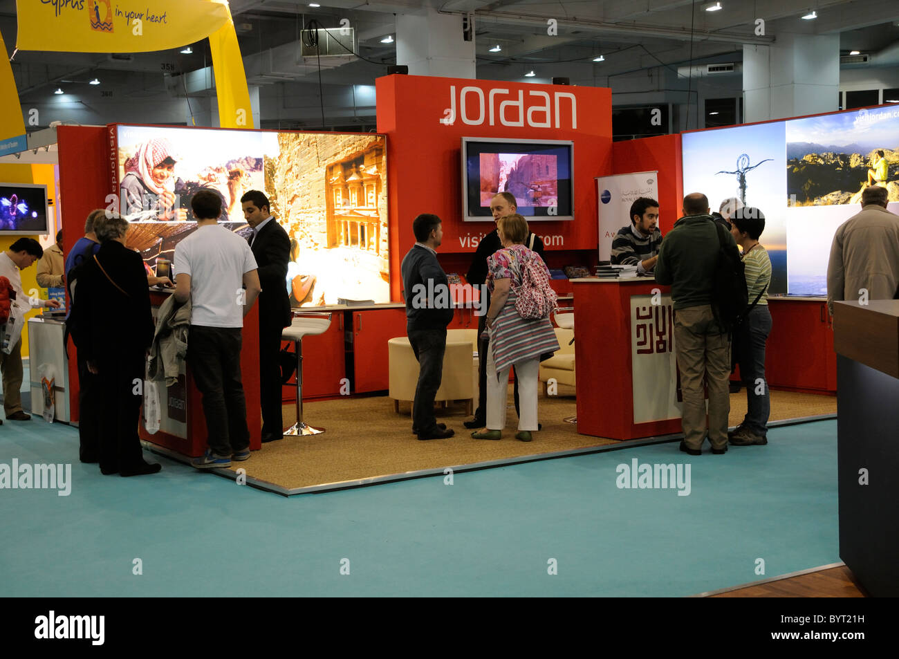 Jordan Tourism Organisation exhibiting their holidays at Destinations ...