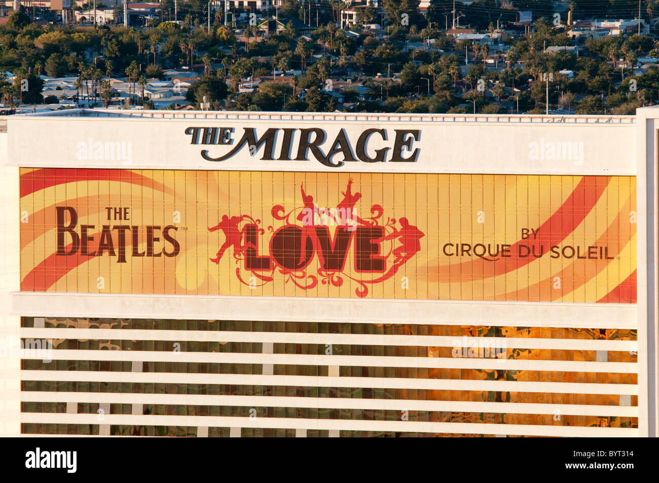 The Mirage Casino Resort Hotel, Las Vegas, Nevada, USA showing the ...